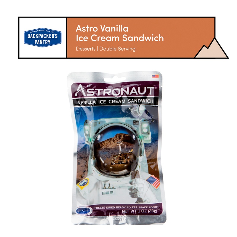 [Dessert] - Backpackers Pantry (Astro Vanilla Ice Cream Sandwich ...